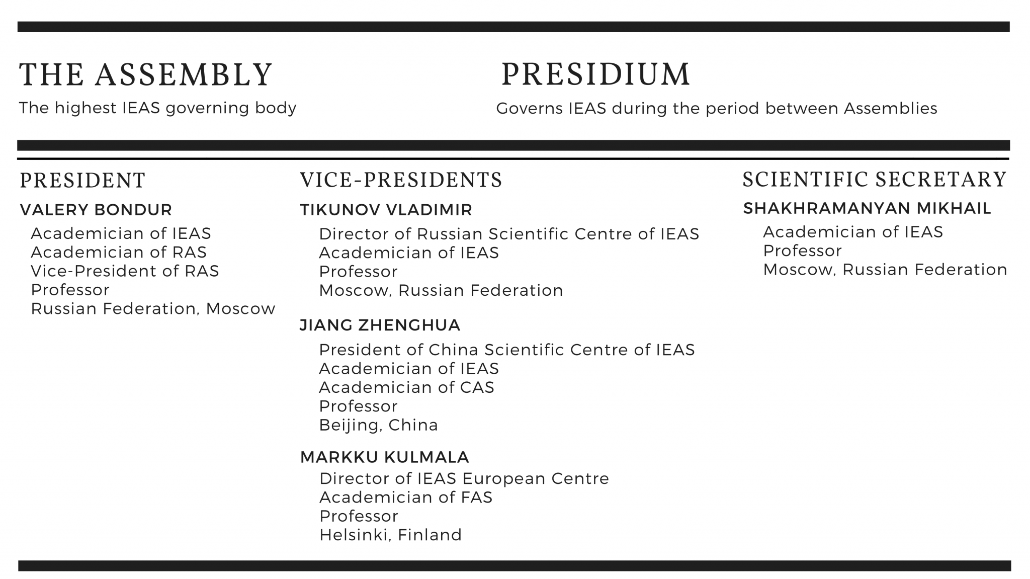 General information – IEAS Europe